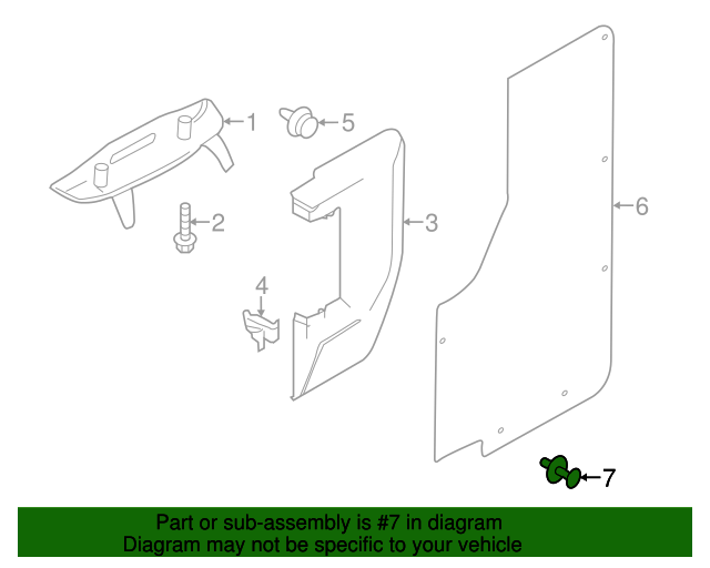 2015-2023 Ford Rear Trim Clip W704433-SS35B | TascaParts.com