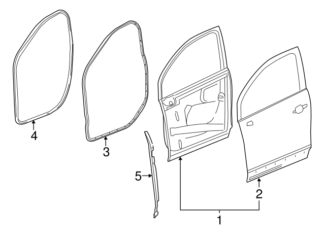 2021-2023 Buick Envision Front Passenger Side Door #84899371 84987607 ...
