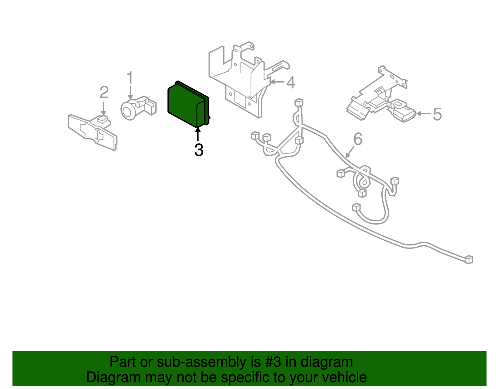 2017-2020 Nissan Armada | Distance Sensor | 28438-4GA3B | Tom Wood ...