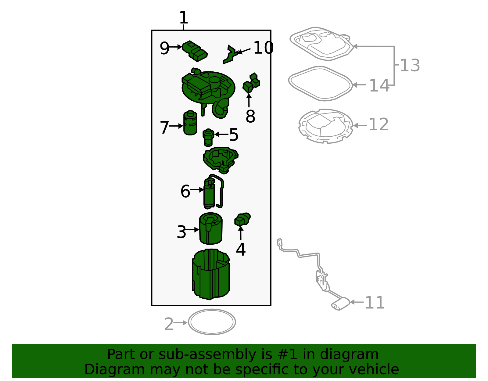31120-H9500 - Fuel Pump Assembly 2018-2019 Kia Rio | Kia.Parts Store