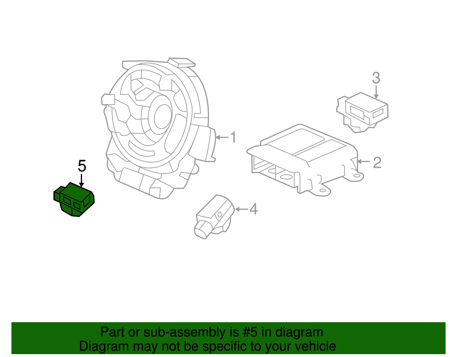 77975-TK4-A11 - 2012-2017 Honda - Sensor Assembly Satellite Safing(Trw ...
