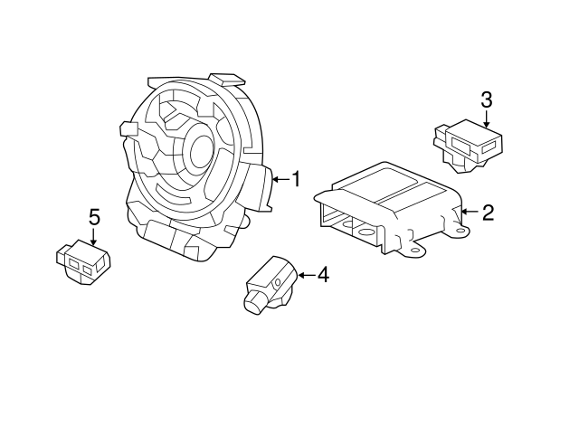 77930-TR0-A11 - Sensor Assembly Front Crash (Trw) - 2013-2017 Honda ...