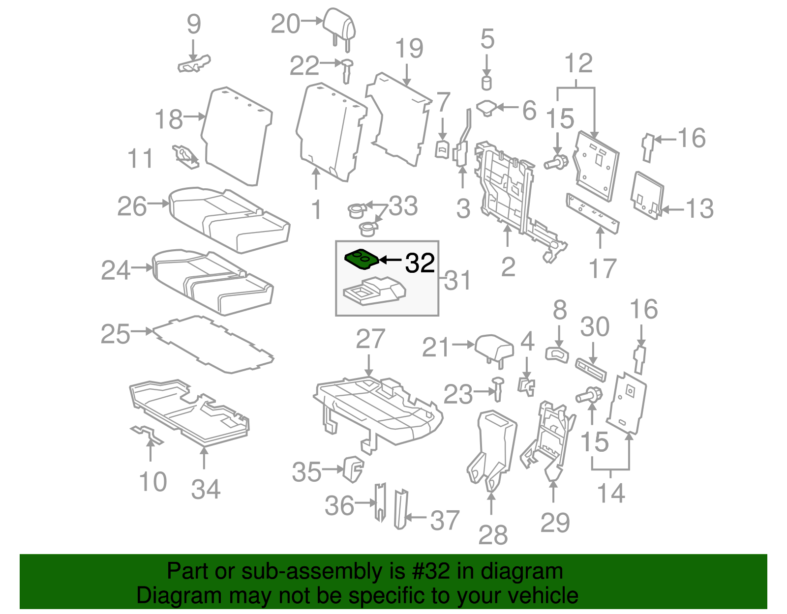 2010-2024 Toyota 4Runner Cup Holder 72806-60040-C1 | OEM Parts Online