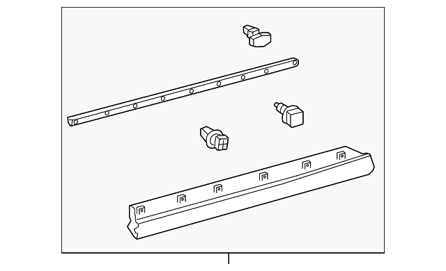75072-0E100 - Body Side Molding For 2016-2022 Lexus | Lexus OE Parts