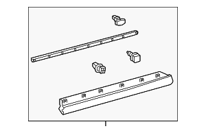 75072-0E100 - Body Side Molding For 2016-2022 Lexus | Lexus OE Parts