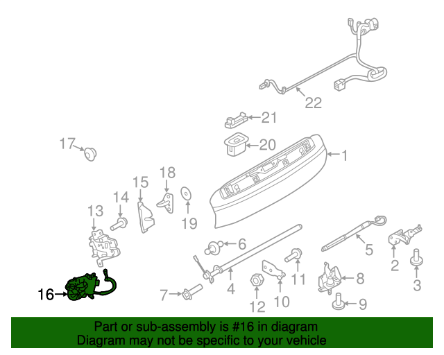 Genuine Lock Actuator for 2013-2022 Land Rover Range Rover | Land Rover ...