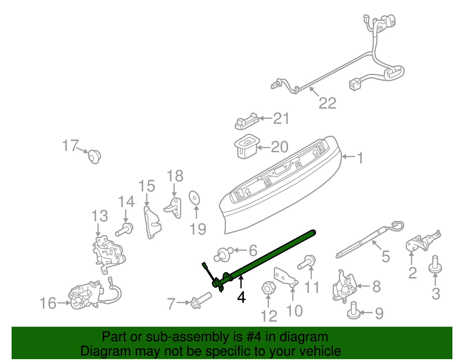Genuine OEM Support Cylinder Part# LR034439 Fits 2013-2022 Land Rover ...