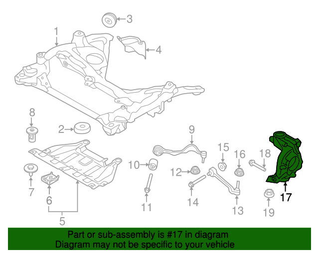 31-21-6-799-097 - Knuckle - 2014-2020 BMW | BMWPartsHub