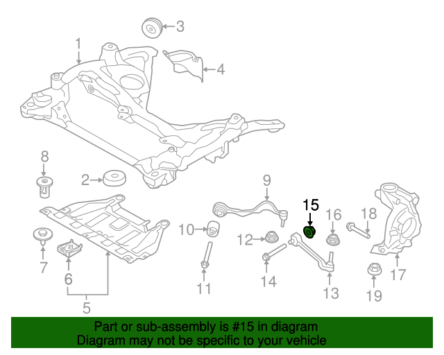 33326760668 - 1995-2020 BMW Lock Nut (33-32-6-760-668) | BMW of South ...