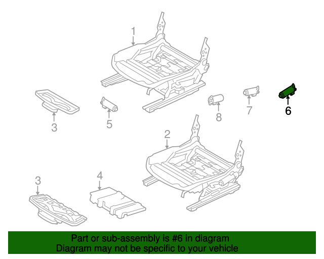 67316973599 - 2006-2018 BMW Seat Motor (67-31-6-973-599) | BMW of South ...