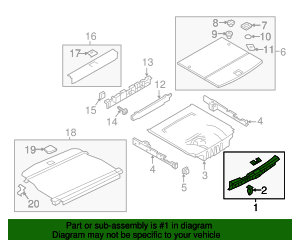 2015-2019 Volkswagen Rear Trim Panel 5G9-863-459-82V | VW Direct Auto Parts