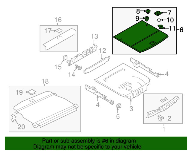 5G9-858-855-H-CA9 - Floor Cover - 2015-2019 Volkswagen | European OEM ...