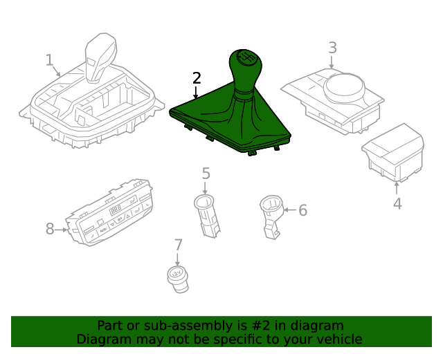 Genuine BMW 25-11-8-097-174 | Shifter Assembly | FREE Shipping on Most ...