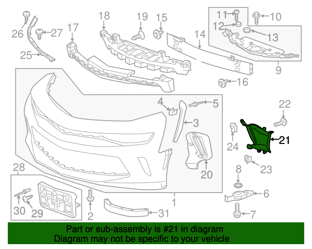 84078624 Duct - New OEM Part From GM Parts Direct | GM Parts Store