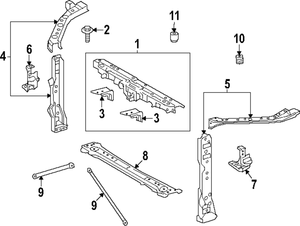 OEM 2025 Toyota Camry Outer Support Part # 53203-06320 | Modern Toyota ...