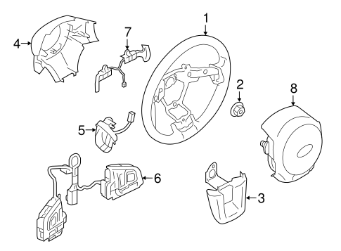 Steering Wheel & Trim for 2015 Subaru Outback | Subaru Parts Store