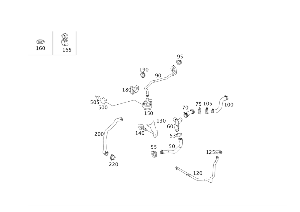 164-506-04-35 - Hose 2007-2009 Mercedes-Benz | Mercedes-Benz USA Parts