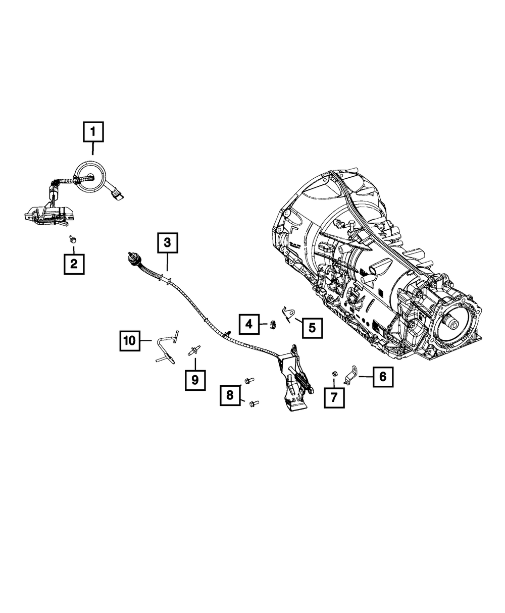 2013-2025 Mopar Manual Park Release Lever 68184801AA | Mopar eStore