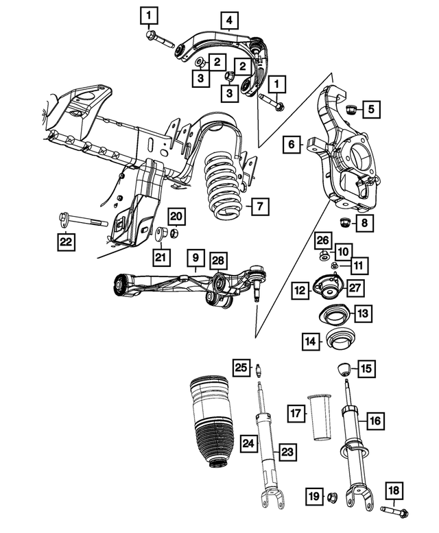 MOPAR UPPER CONTROL ARM - 68444542AB - 68444542AB | Mopar Online Parts