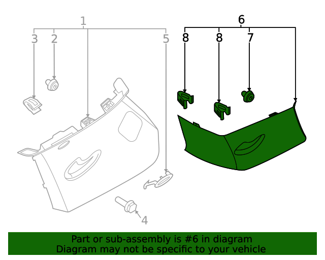 Hyundai - 85855-S8000-RBD - Rear Pillar Trim - 2020-2022 Hyundai ...