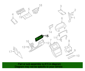 Genuine OEM Switch Bezel Part# LR022115 Fits 2011-2015 Land Rover LR2 ...