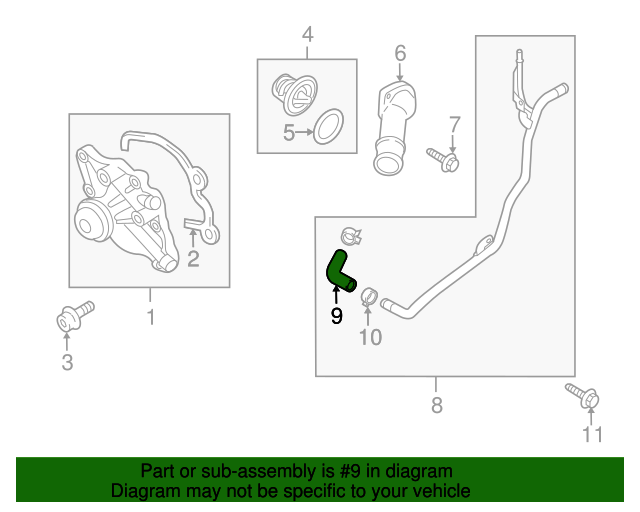 2008-2019 Subaru Connector Hose 99078AA700 | Subaru Parts Store