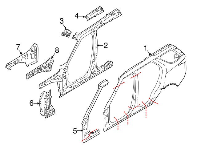 Genuine Upper Reinforced for 2017-2021 Land Rover Discovery | Land ...