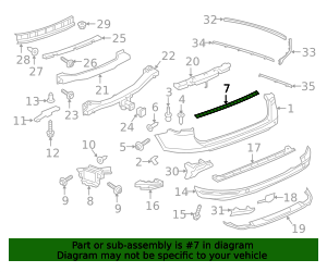 2011-2017 Volkswagen Touareg Finish Plate 7P6-807-787-A-2ZZ | OEM Parts ...