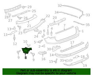 7P6-807-375-C - Guide 2015-2017 Volkswagen Touareg | Volkswagen Parts ...
