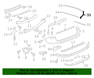 2015-2017 Volkswagen Touareg Molding 7P6-853-842 | VW Direct Auto Parts