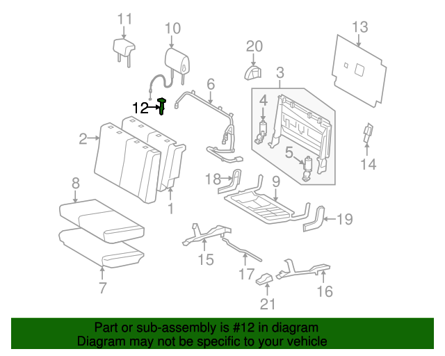 2013-2022 Toyota Headrest Guide 71990-60010-C0 | Toyota Parts Center
