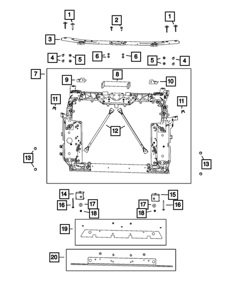 Radiator and Related Parts; Charge Air Cooler for 2023 Jeep Grand ...