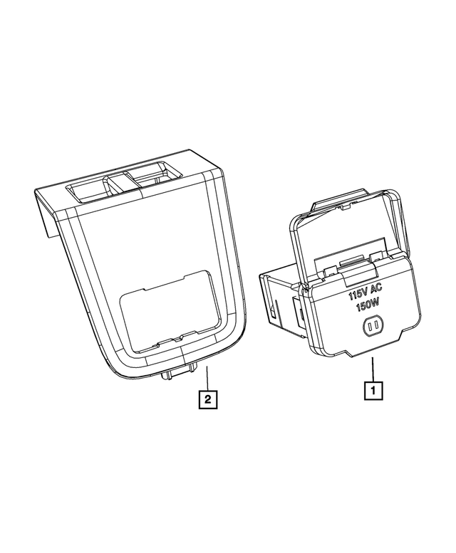 2011-2018 Jeep Floor Console Bezel 1UB90DX9AA | Mopar Estores