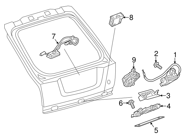 2012-2013 Land Rover Range Rover Sport Latch LR049494 | AutoNationParts.com