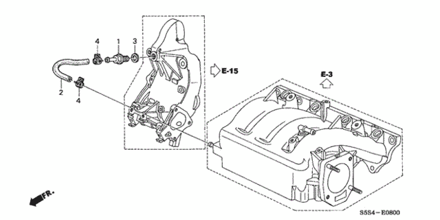 17131-PRB-A00 - Tube PCV | Genuine Honda Parts
