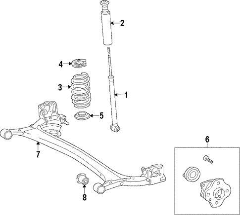 Rear Suspension for 2012 Toyota Prius C | Toyota Parts