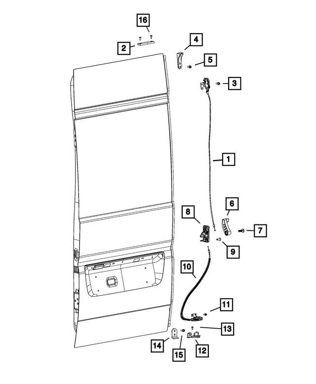 2023-2025 Ram Cargo Door Latch 68573958AA | Mopar eStore