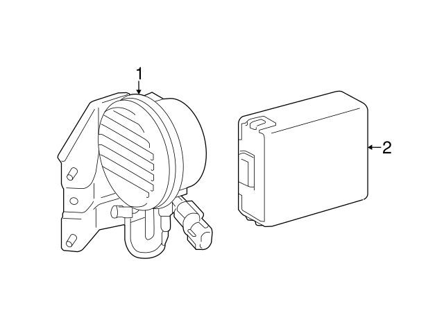 86570-50010 - Hybrid / Electric Vehicle Sound Alert Speaker 2013-2016 ...