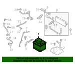 2019-2020 Jaguar I-Pace Vehicle Battery T4K4462 | OEM Parts Online