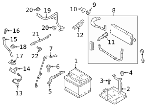 2019-2020 Jaguar I-Pace Vehicle Battery T4K4462 | OEM Parts Online
