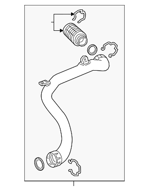 2021-2023 Buick Envision Charge Air Cooler Inlet Air Tube 85564254 ...