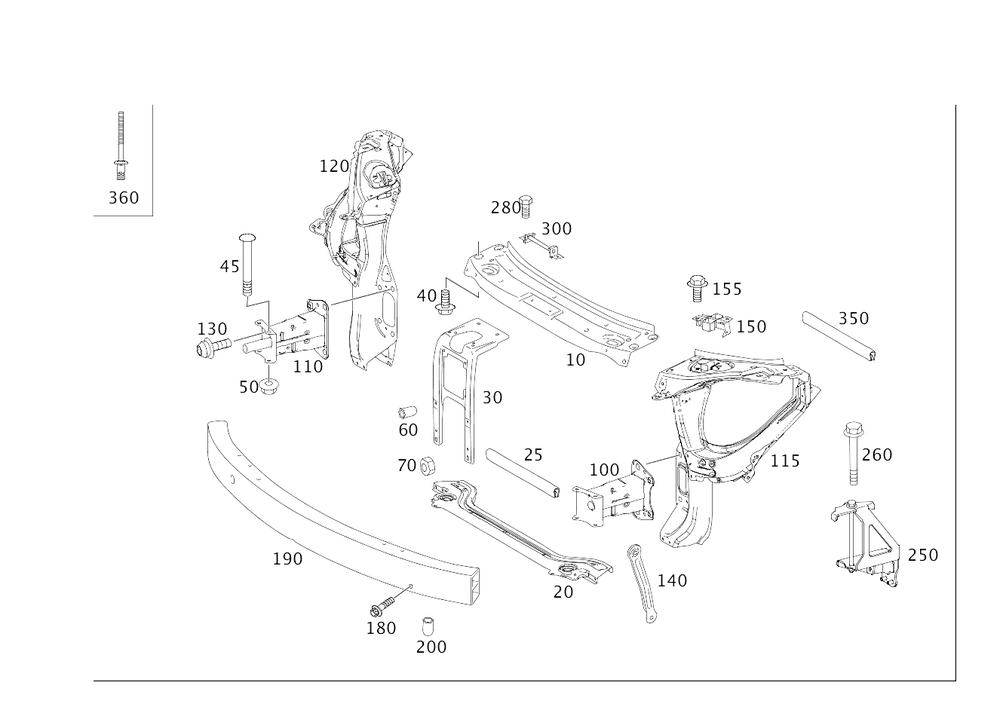 164-620-03-91 - Shell 2003-2012 Mercedes-Benz | Mercedes-Benz USA Parts