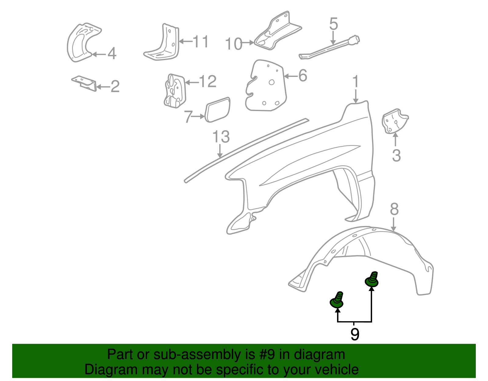 1995-2020 GM Multi-Purpose Retainer 25655537 GM | GMPartsDirect.com