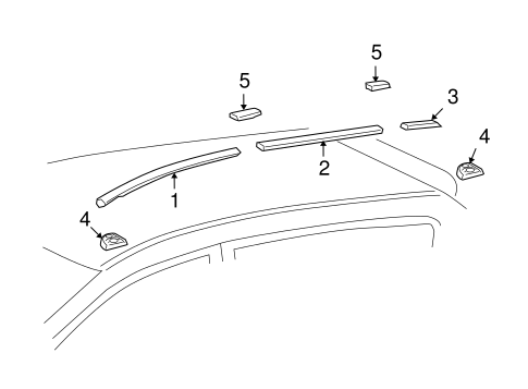 Exterior Trim - Roof for 2009 Toyota Matrix | Toyota Parts Center