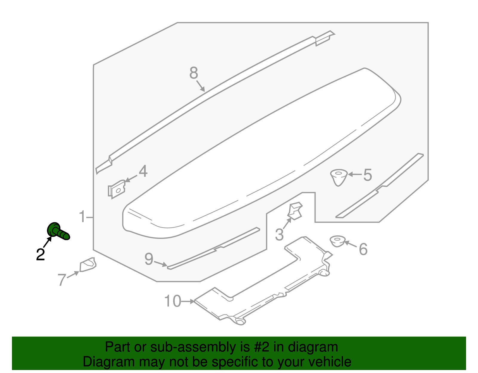 2018-2024 Ford Spoiler Bolt W719916-S450B | QuirkParts