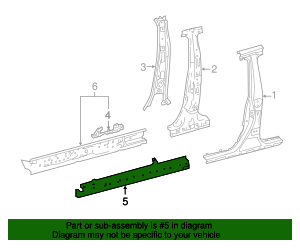 61404-47902 - Rocker Reinforced - 2021-2022 Toyota | OEM Genuine Toyota ...