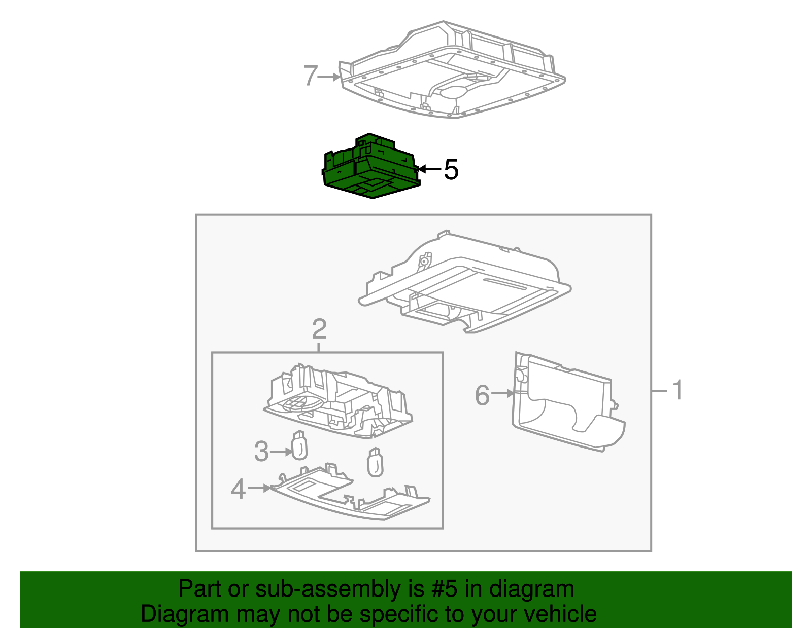 2009-2014 Ford Edge Motorcraft™ Sunroof Switch SW-6657 | OEM Parts Online