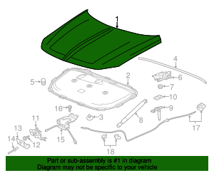 2018-2020 Buick Hood 39218147 GM | GMPartsDirect.com
