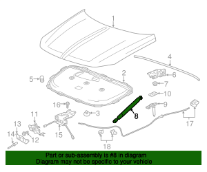 2018-2020 Buick F (S)Strut 39150008 | GMPartsDirect.com