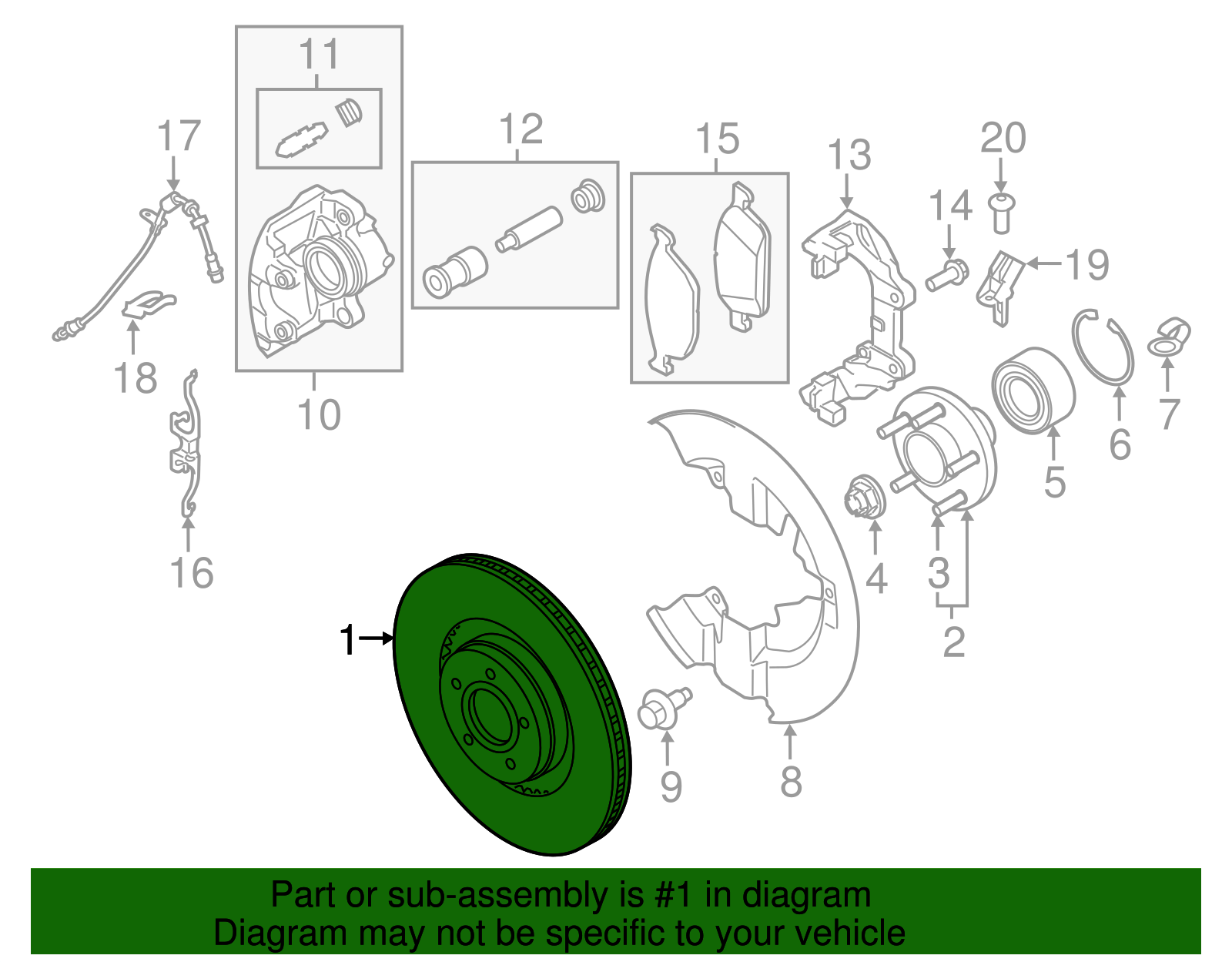 BRRC-3 - Motorcraft™ Rotor - 2013-2019 Ford | Eastgate Ford Parts